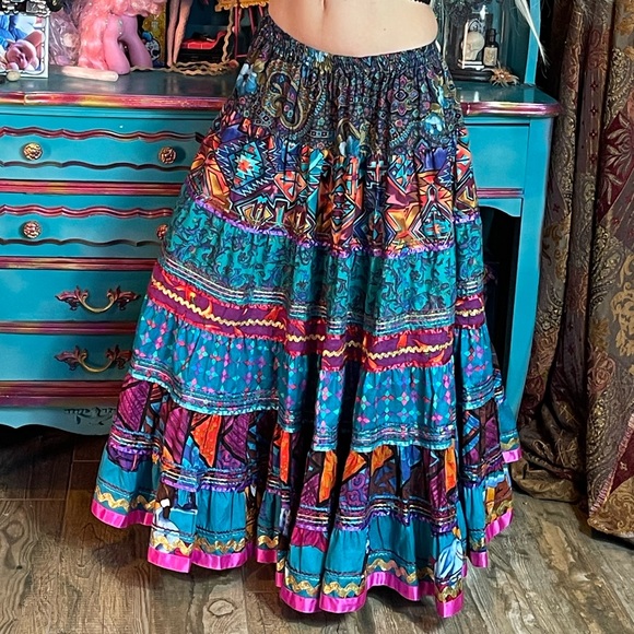 Mirror Palais | Skirts | Vintage 7s Anna Konya Spell Gypsy Cottagecore ...